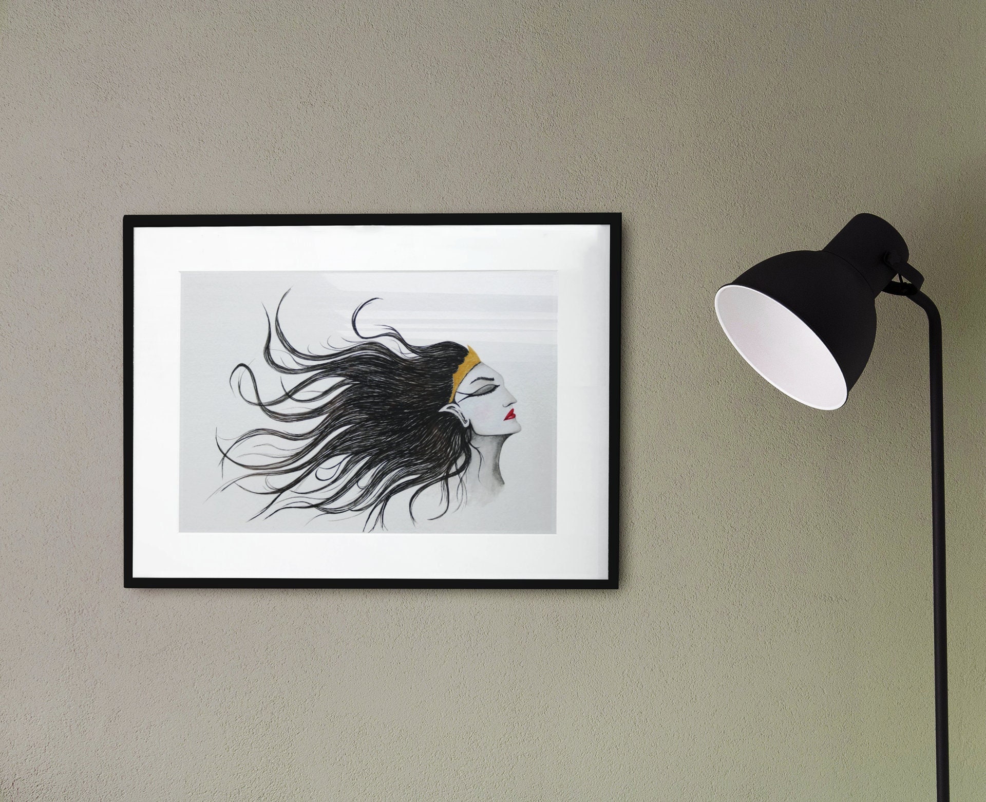 Feminist Art Vampire Queen Femdom Original Art Watercolour - Etsy