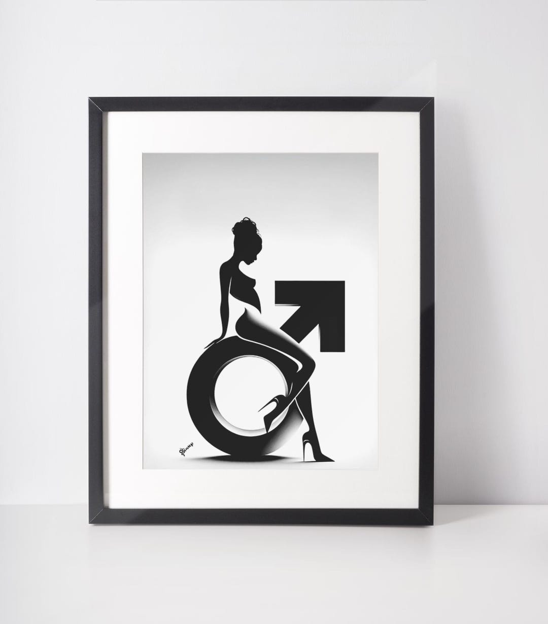 Subtle Femdom Art Print, Discreet Female Supremacy, Feminist Art Poster ...