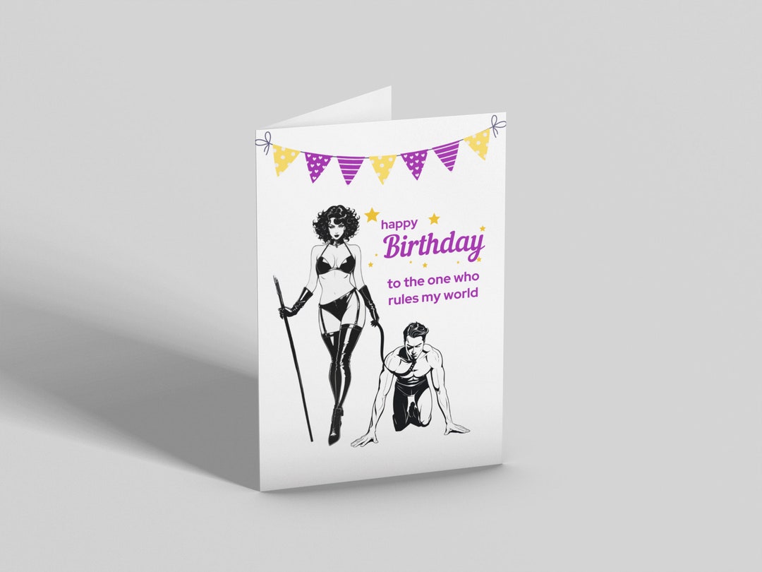 Femdom Birthday Card for Mistress, BDSM Greetings for Goddess Mommy Domme - Etsy