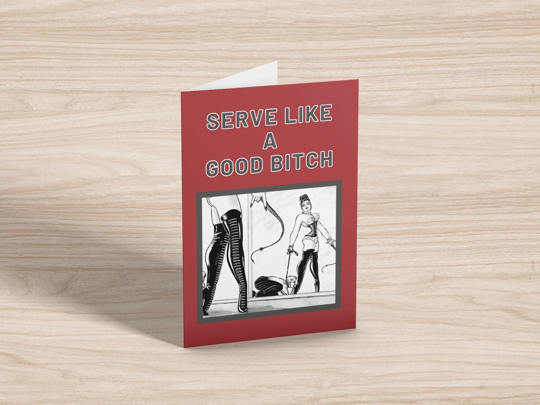 Femdom Love Card, BDSM Greeting Card for Mistress or Submissive Man or ...
