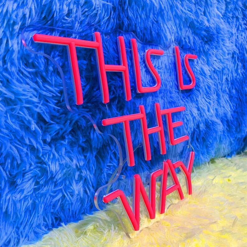 This is the Way Neon Sign Neon Signs Neonlight Wedding Neon Sign ...