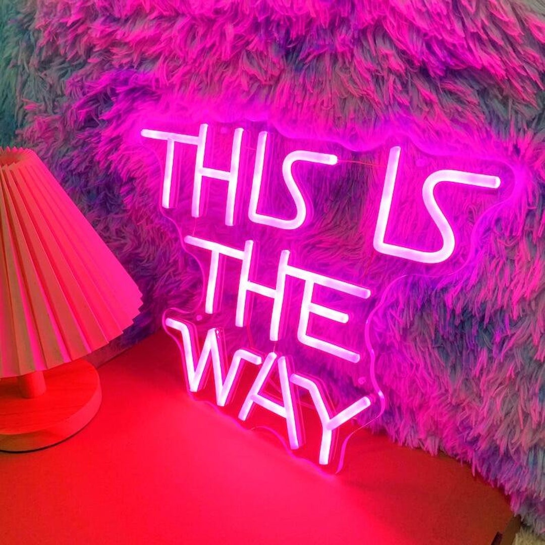 This is the Way Neon Sign Neon Signs Neonlight Wedding Neon Sign ...