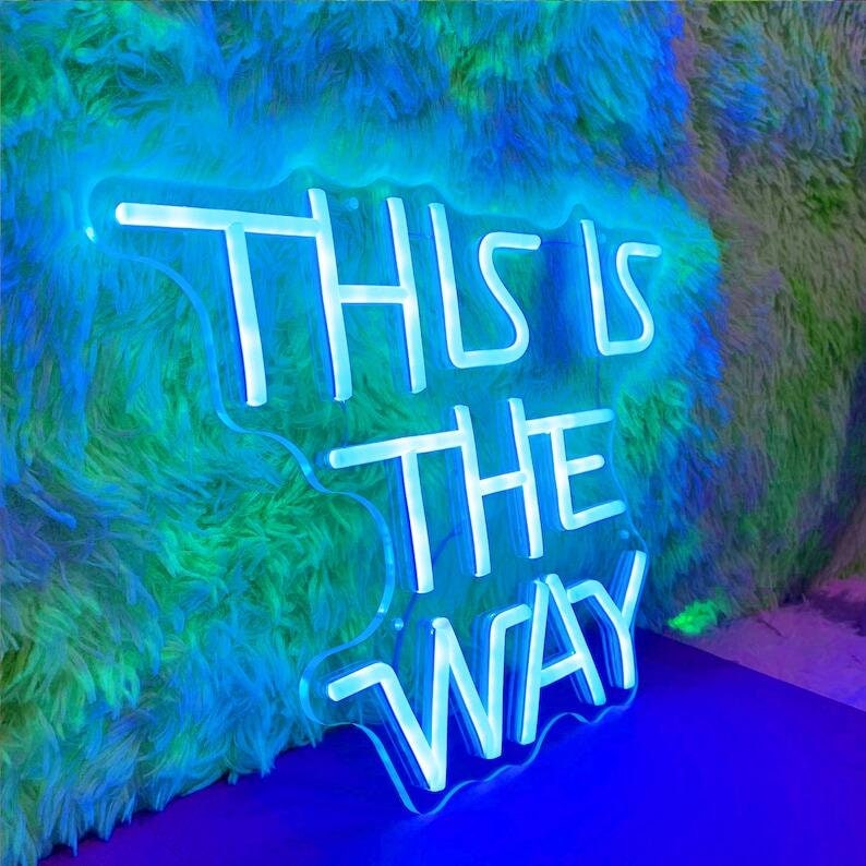 This is the Way Neon Sign Neon Signs Neonlight Wedding Neon Sign ...