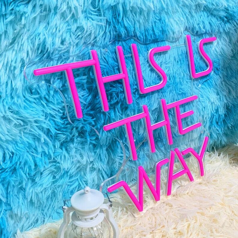 This is the Way Neon Sign Neon Signs Neonlight Wedding Neon Sign ...