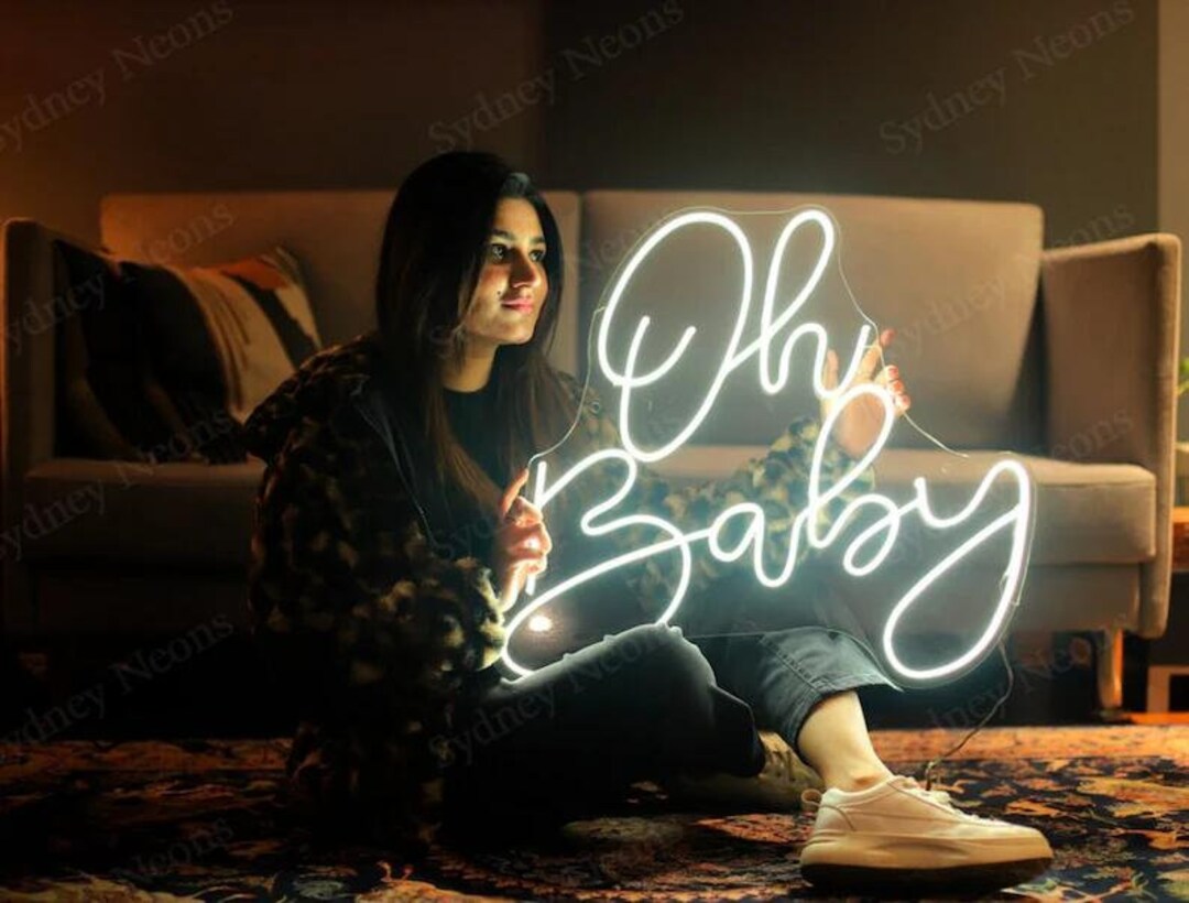 Oh Baby Neon Sign Oh Baby Led Neon Sign Bedroom Eon Light Neon Wall ...