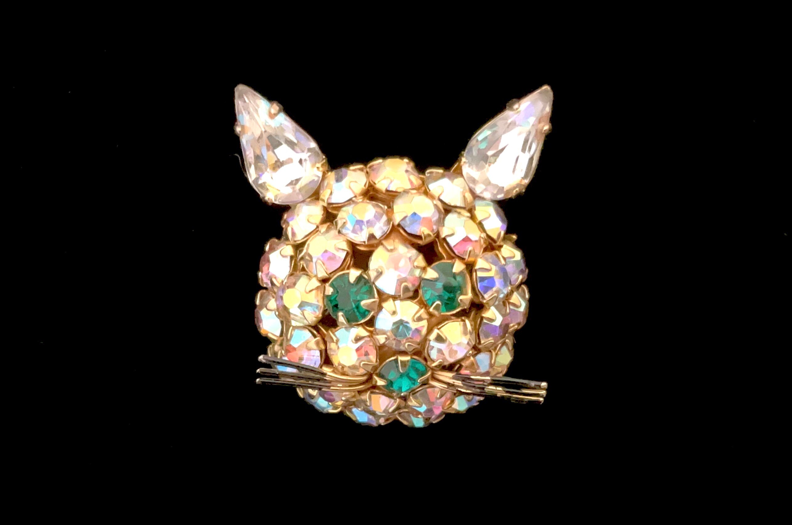 Warner and La Roco Cat Face Pins - Etsy