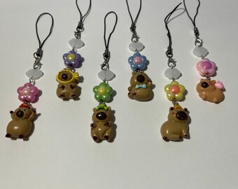 Mini Capybara capybathra Yuzu Polymer Clay Phone Charm - Etsy