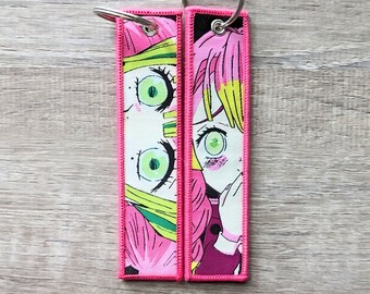 Embroidered Anime Jet Tag / Keychain / Key Tag - Etsy