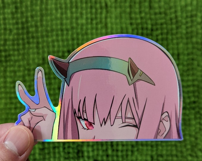 Holographic Darling Peeker Sticker Vinyl Car Decal Laptop Peekers - Etsy