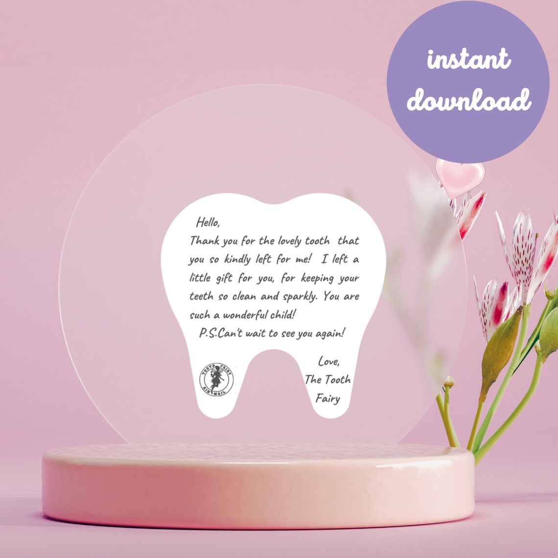 Tooth Fairy Letter Tooth Fairy Magic Fairy Kit Tooth Baby Tooth Fairy ...