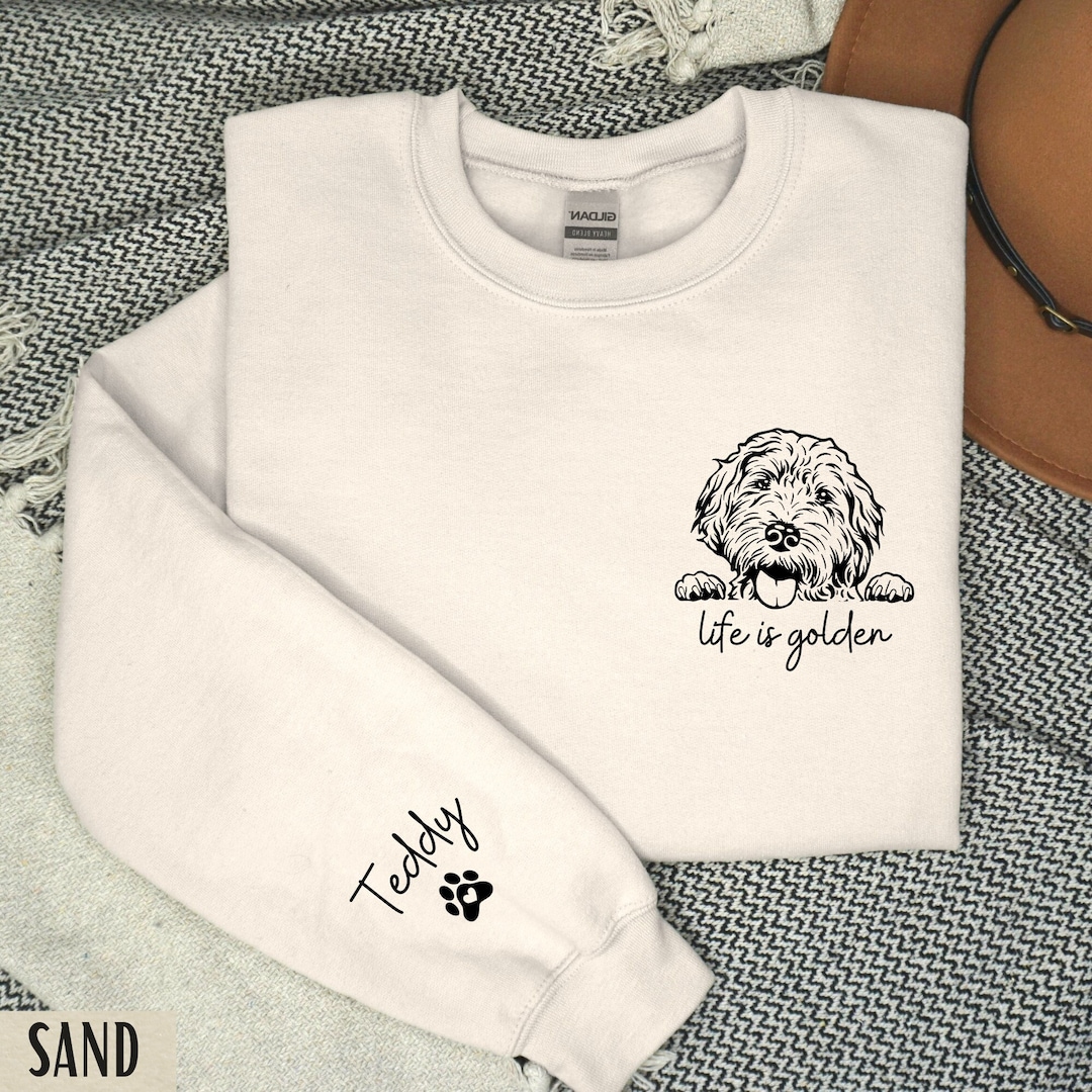 Personalized Goldendoodle Sweatshirt, Custom Golden Doodle Gifts ...