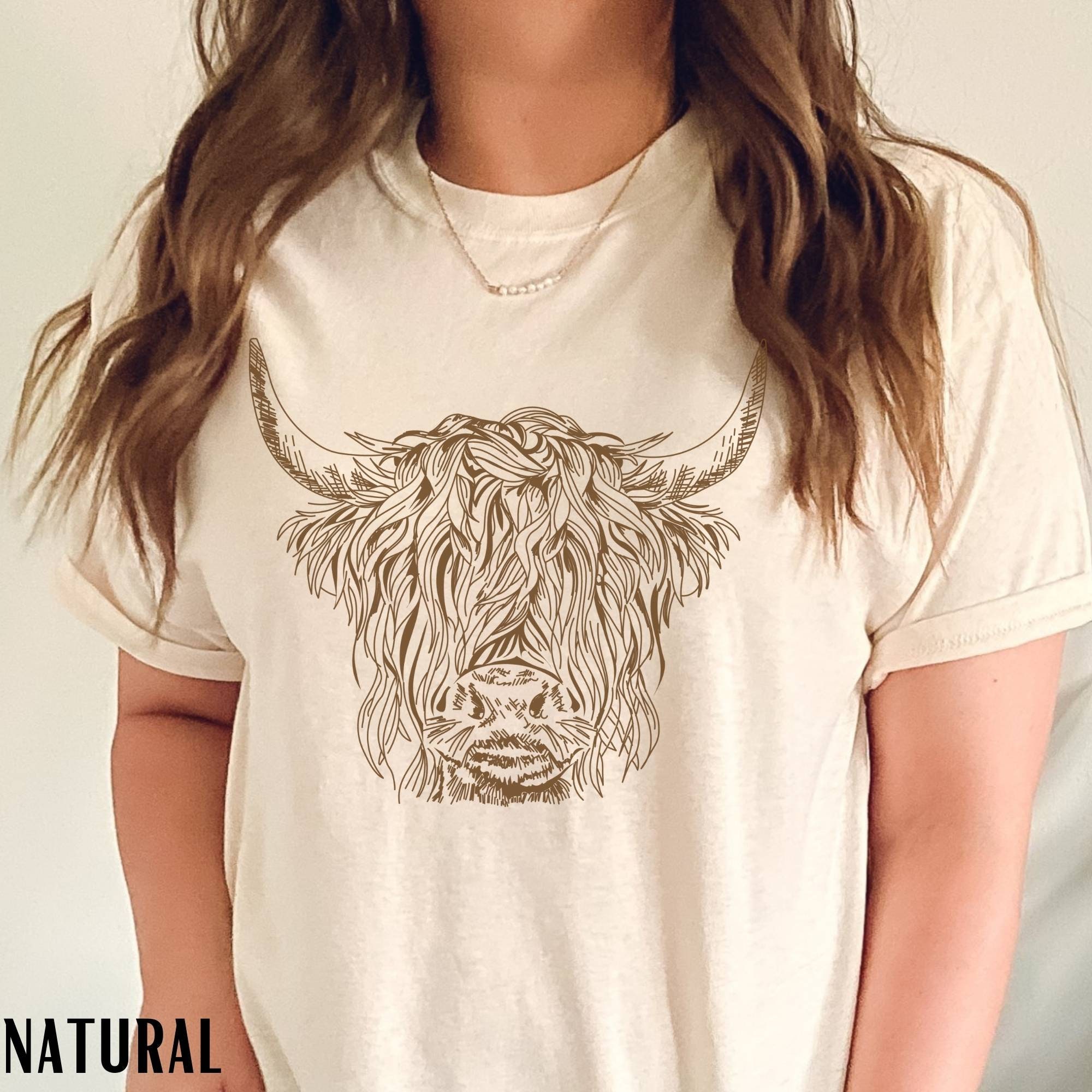 Highland Cow Shirt Cow Shirt Western Graphic Tee Cow - Etsy