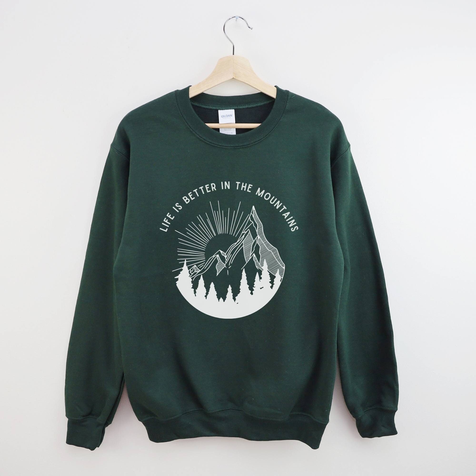 Mountain Sweatshirt Outdoorsy Gifts Mountain Shirt Mountain - Etsy