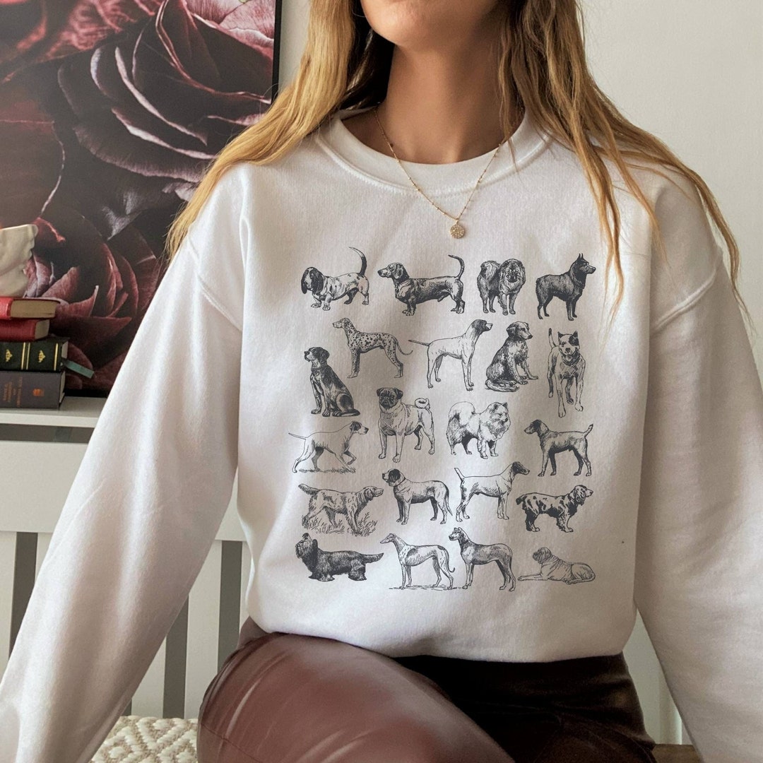 Dog Crewneck Sand Vintage Dog Sweatshirt Dog Themed Gifts Dog Mom ...