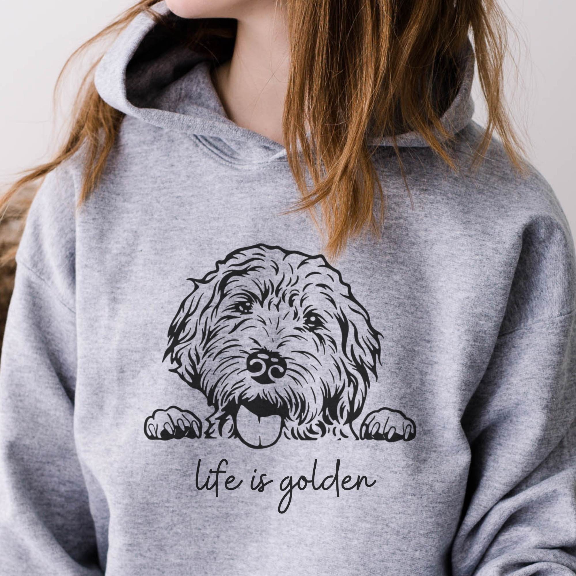 Golden Doodle, Dog Hoodie, Goldendoodle Sweatshirt, Life is Golden ...