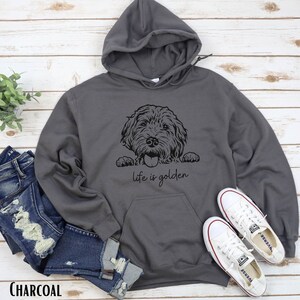 Golden Doodle, Dog Hoodie, Goldendoodle Sweatshirt, Life is Golden ...