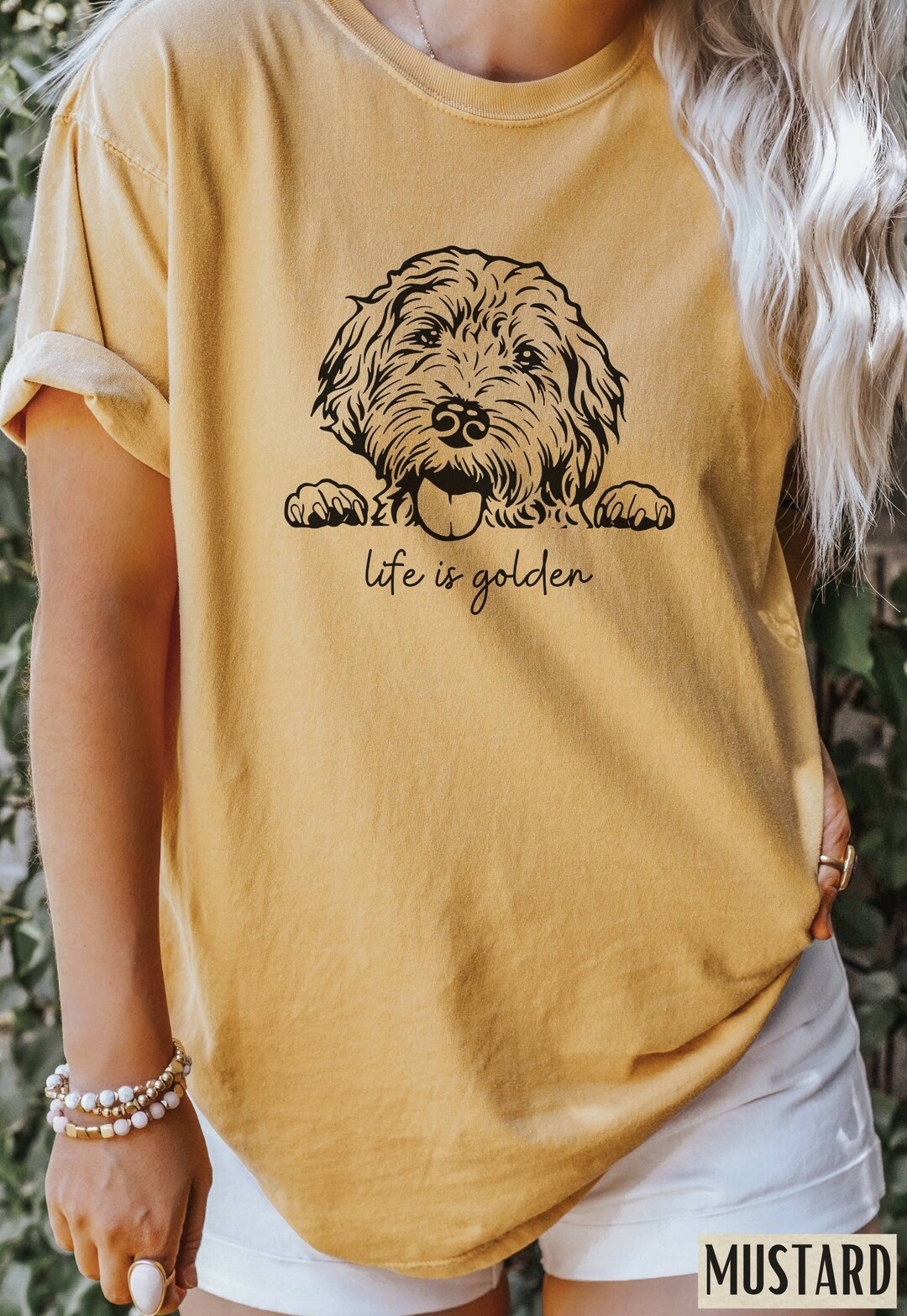 Comfort Colors® Doodle Mom Shirt Goldendoodle Dog Mom Shirt Life is ...