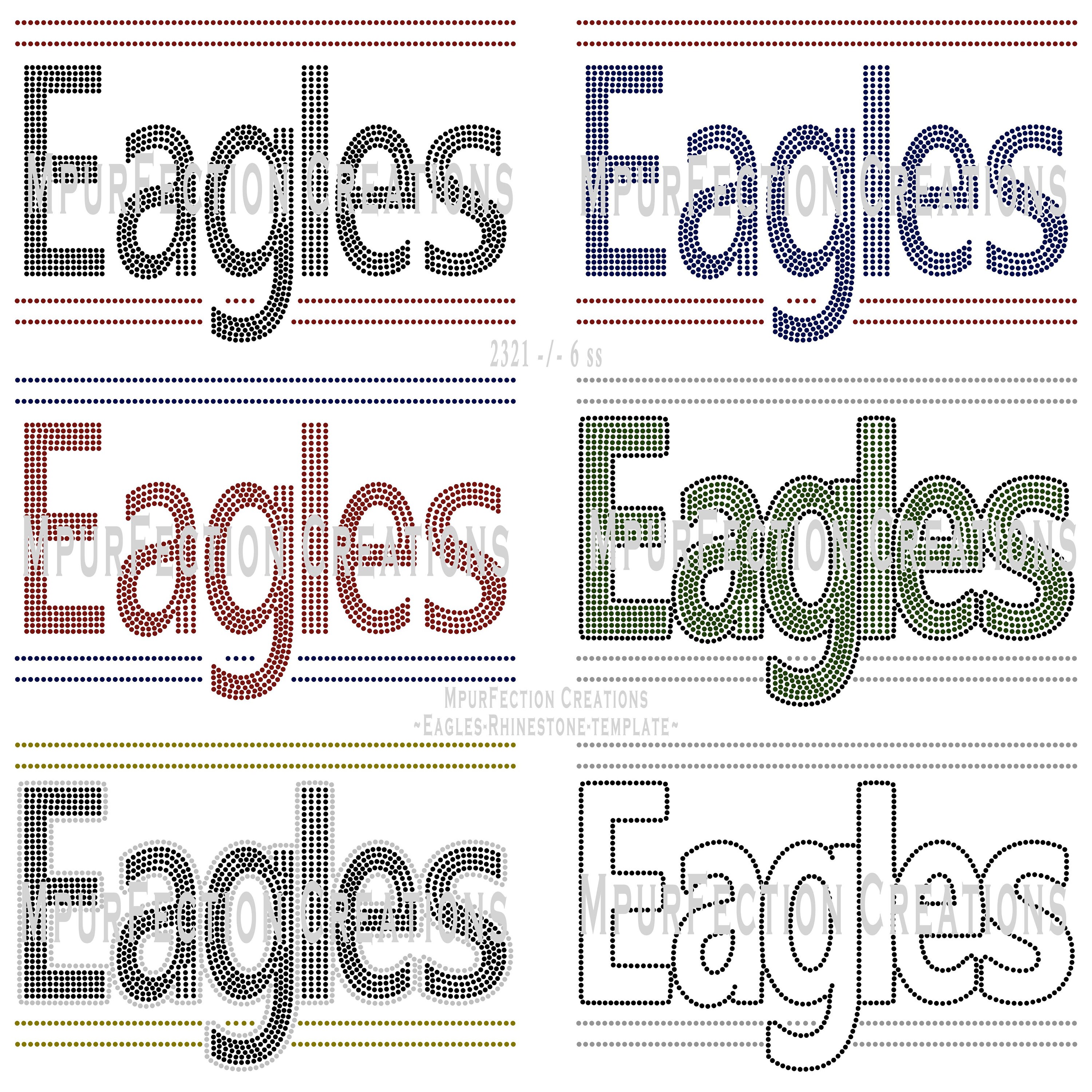 6ss rhinestone Template Eagles Svg Png Cricut Silhouette - Etsy