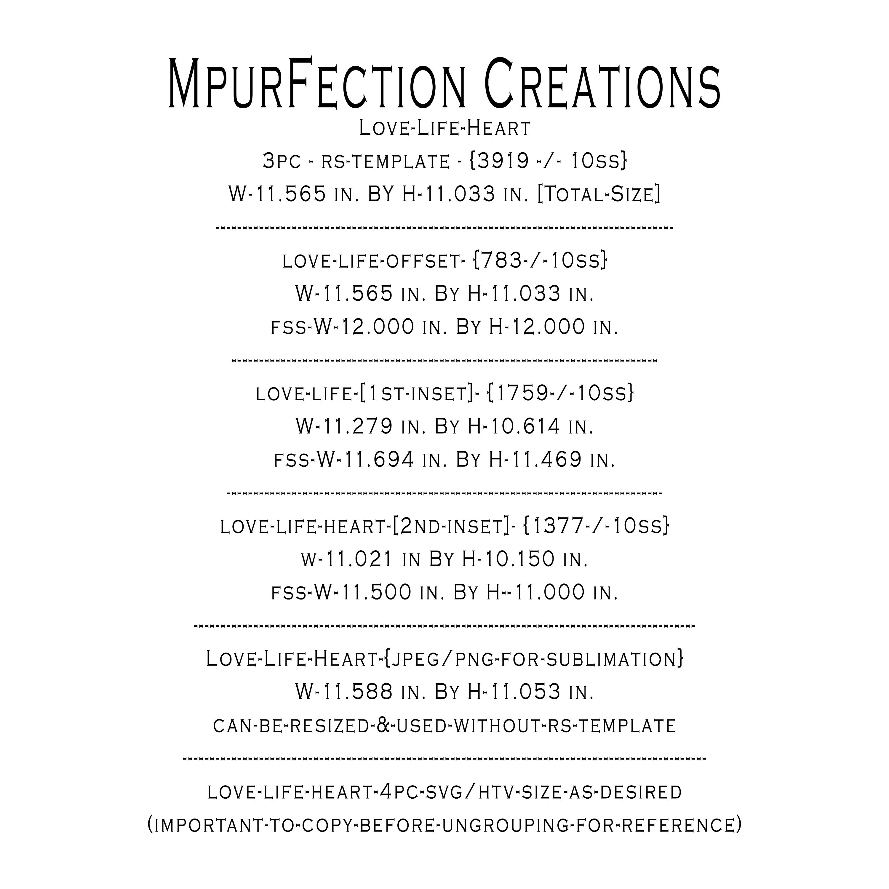 10ss rhinestone Template Love-life-heart-3pc Svg Jpeg-png Cricut ...
