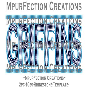 10ss GRIFFINS rhinestone Template Svg Jpeg-png Cricut Silhouette - Etsy