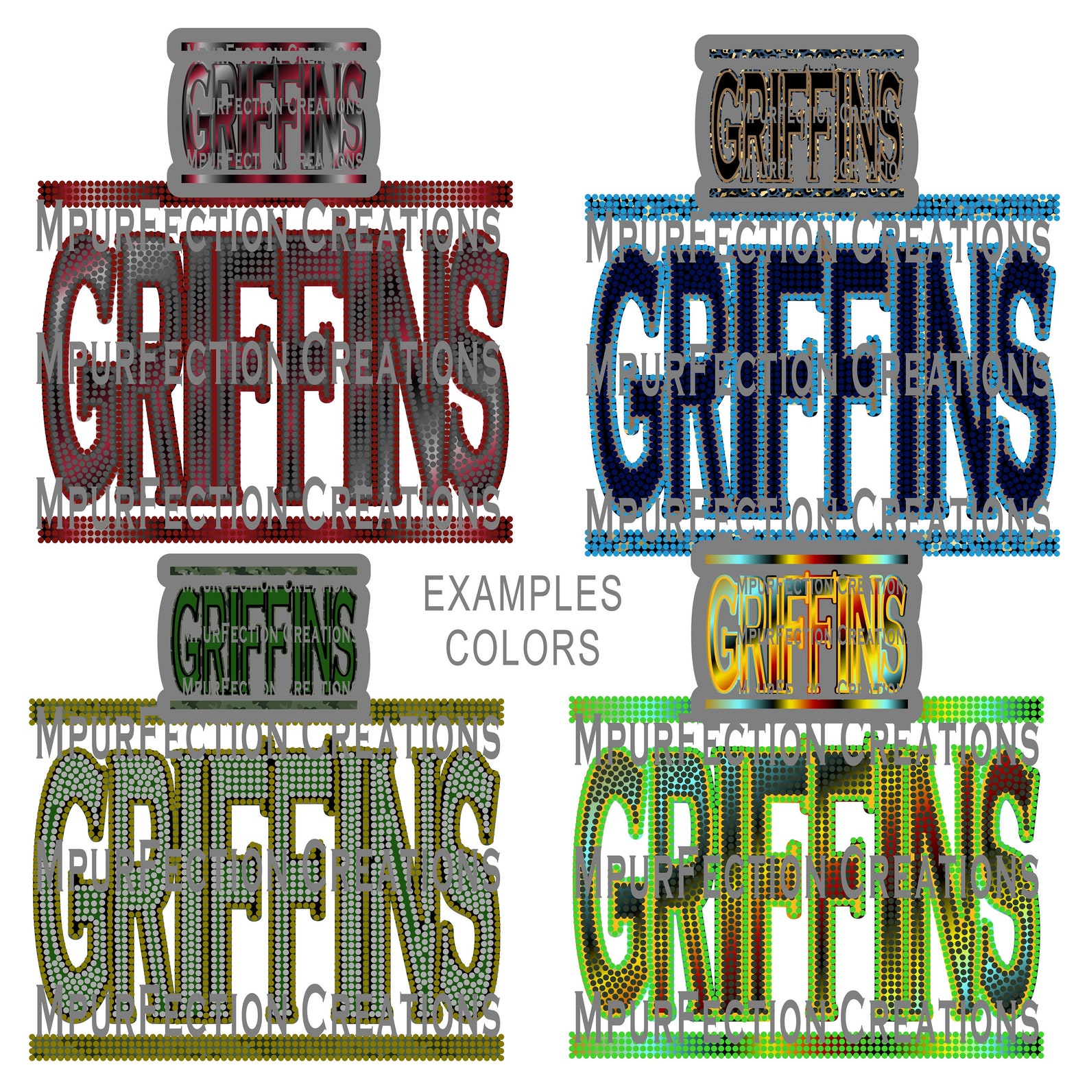10ss GRIFFINS rhinestone Template Svg Jpeg-png Cricut Silhouette - Etsy