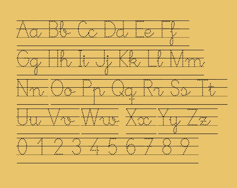 Dotted Font: Playful Dot-to-dot Alphabet (TTF File) - Etsy