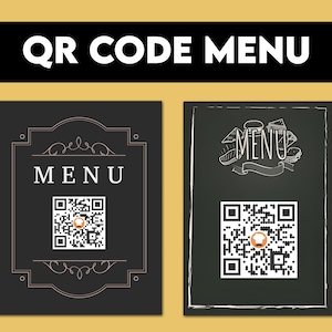 QR Code Menu Design, Menu QR Code for Restaurant & Cafe, Personalizable ...