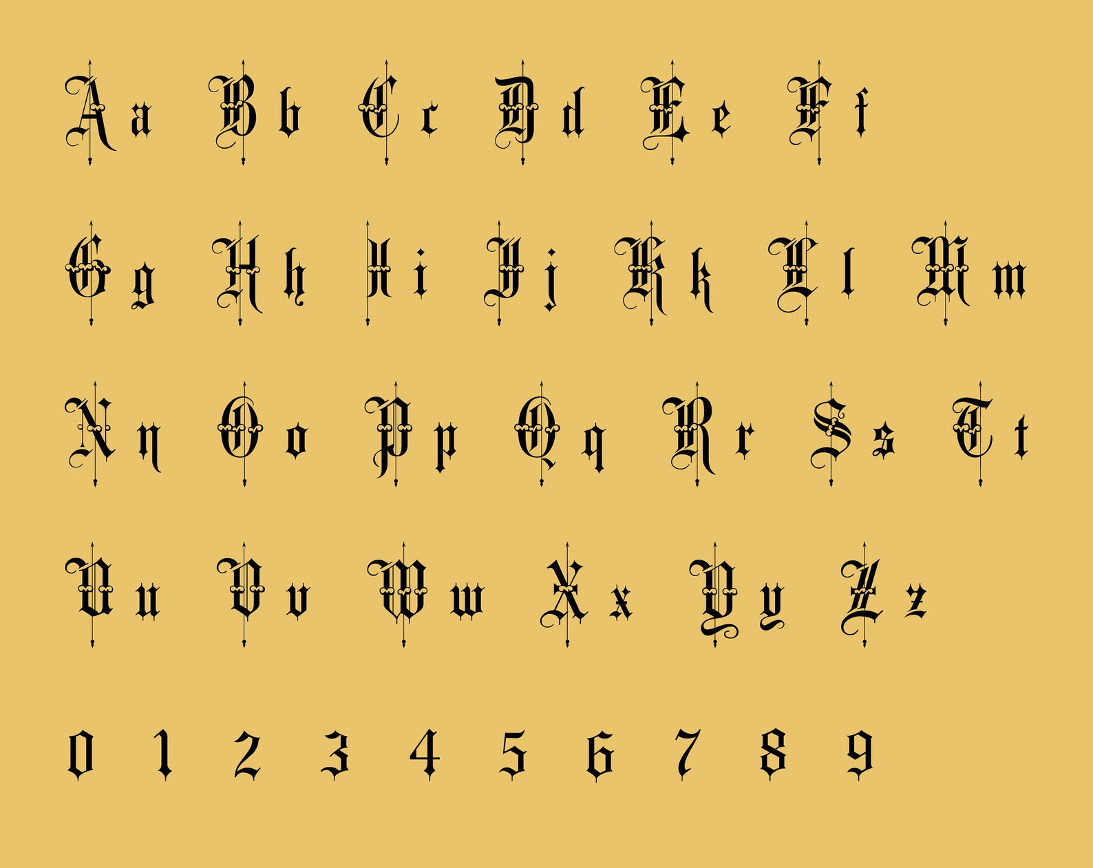 Old English Font, Old English Typeface, Gothic, Medieval Font, Vintage ...