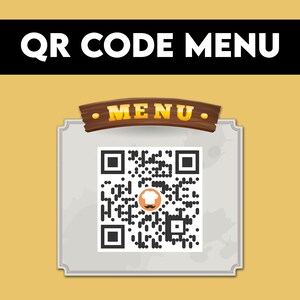 QR Code Menu Design, Menu QR Code for Restaurant & Cafe, Personalizable ...