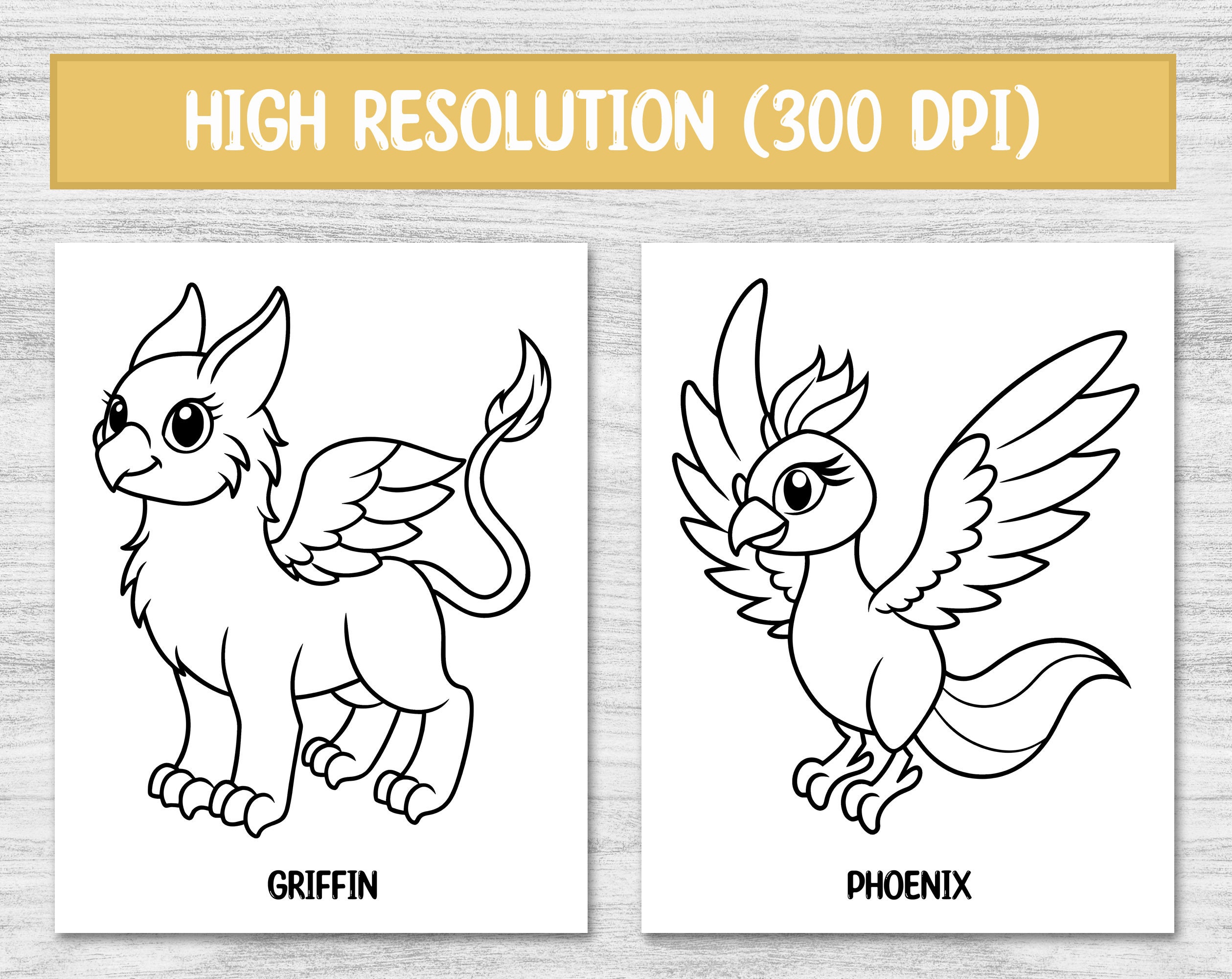 Printable Mythical Creatures Coloring Pages for Kids Toddlers ...