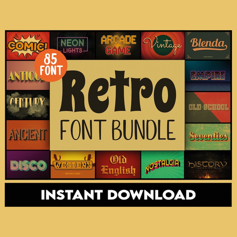 Font Bundle - Etsy