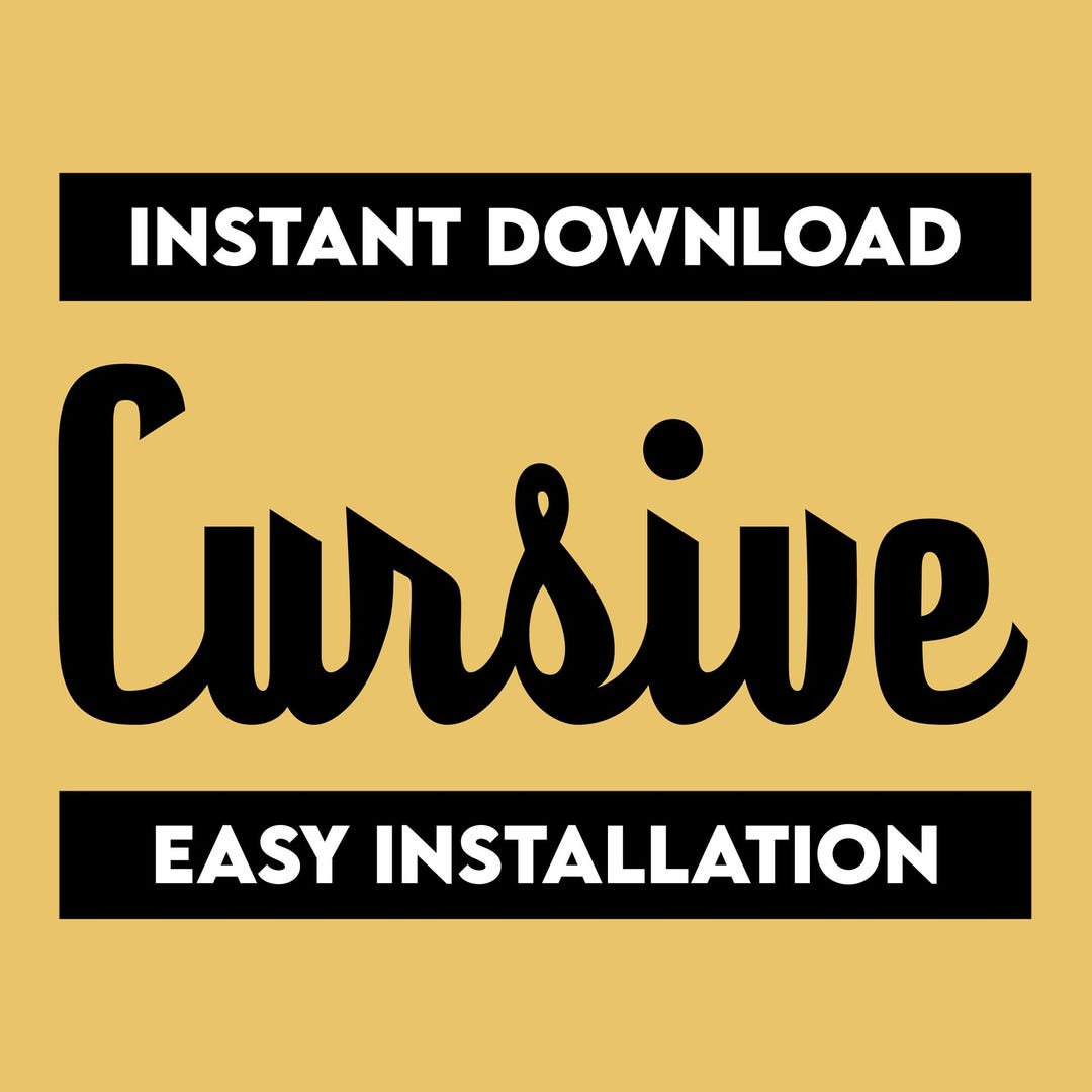 Cursive Font, Cursive Letters, Cursive Alphabet, Cursive Typography ...