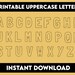 Printable Bulletin Board Letters, Printable Uppercase Letters, Outline ...