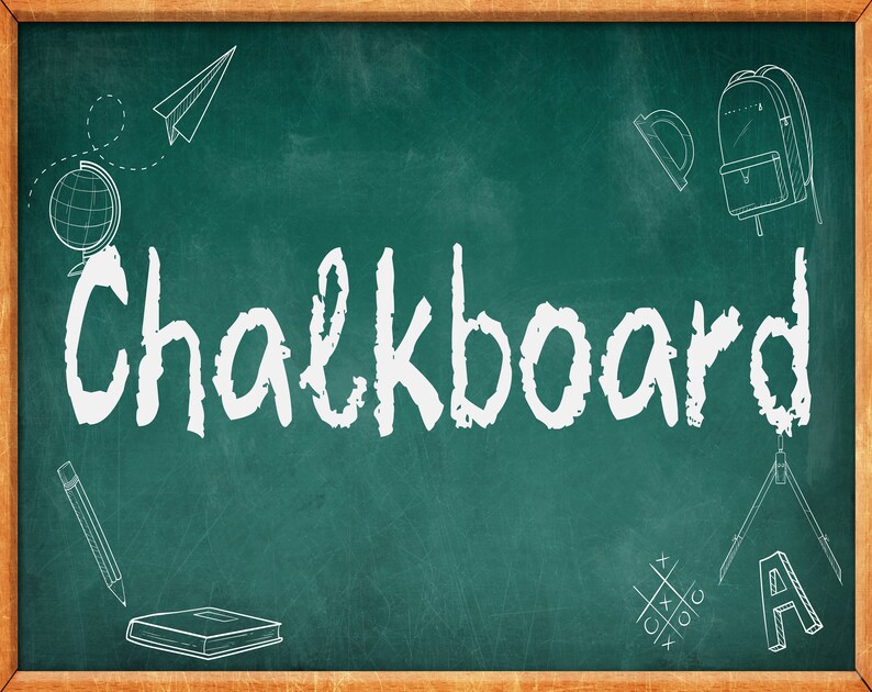 Chalkboard Font, Chalkboard Letters, Chalkboard Alphabet, Cricut Font ...