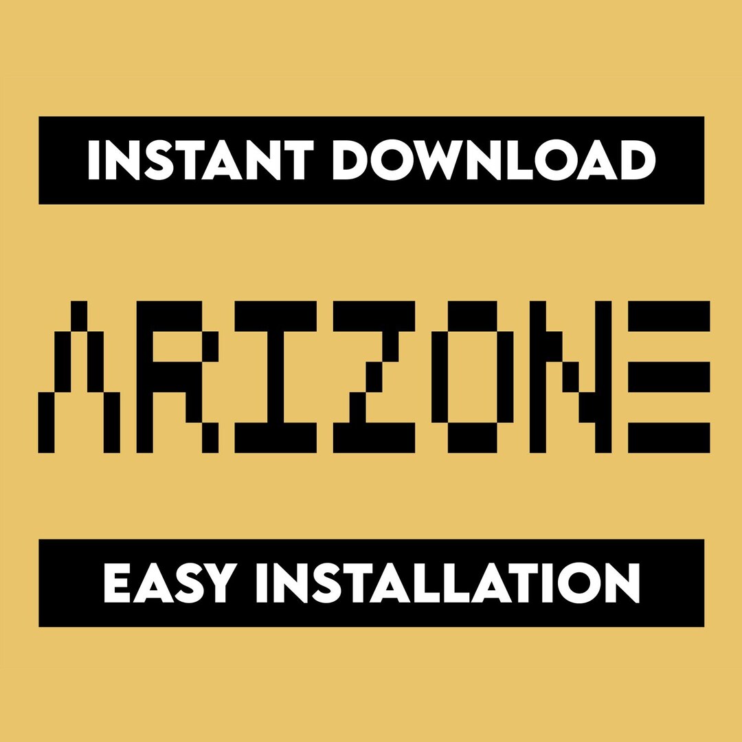 Pixel Font, Pixel Letters, Pixel Typeface, 8 Bit Font, Video Game Font ...