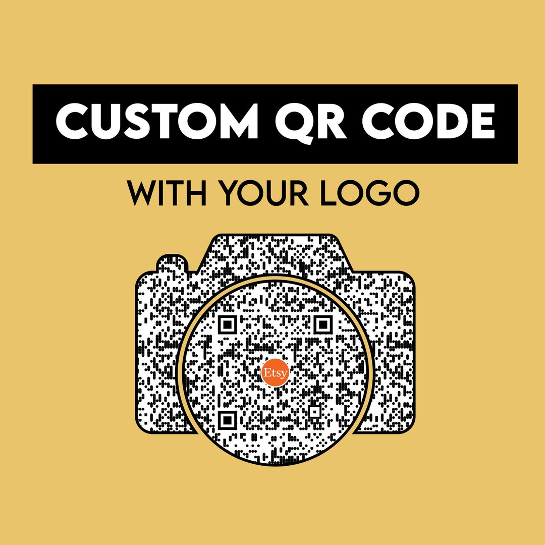 Custom QR Code in a Camera Shape, Customized Qr Code Generator, Digital ...