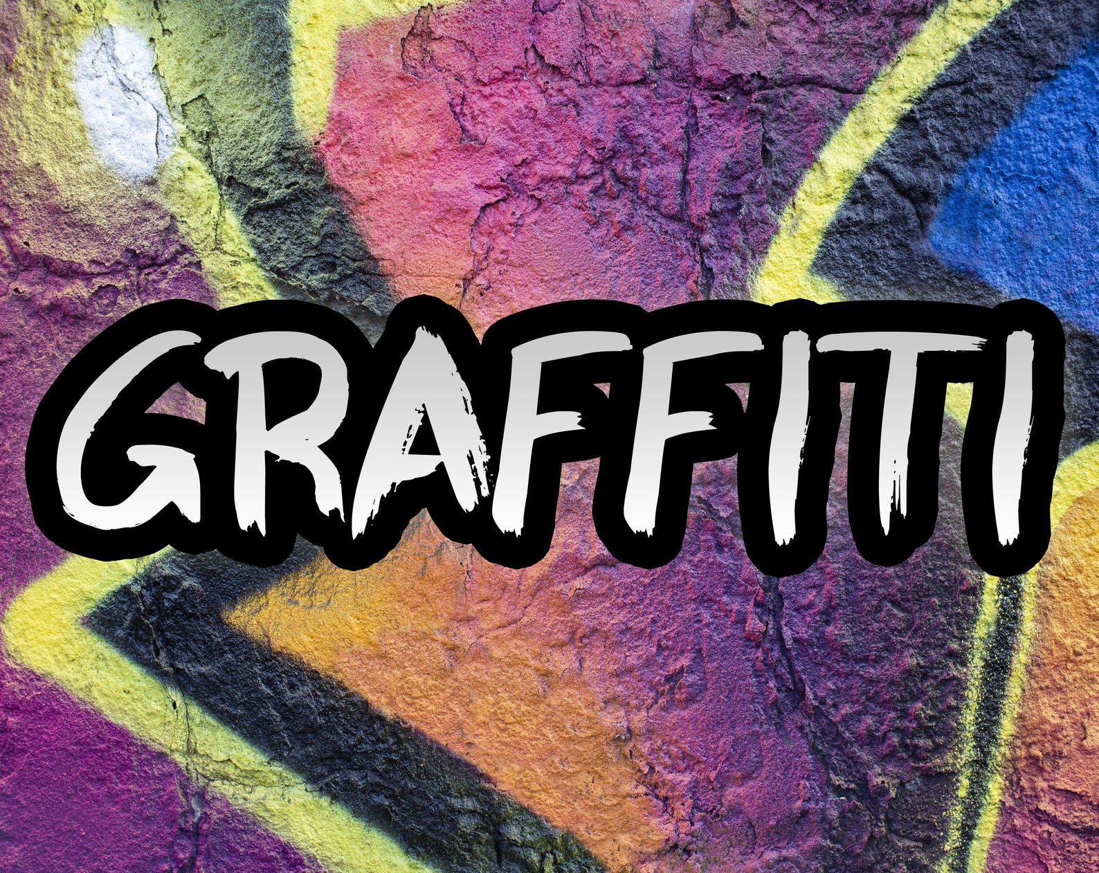 Edgy Graffiti Font: Street Art Alphabet (TTF Digital Download) - Etsy