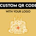 Custom QR Code in a Birthday Cake Shape, Customized Qr Code Generator ...