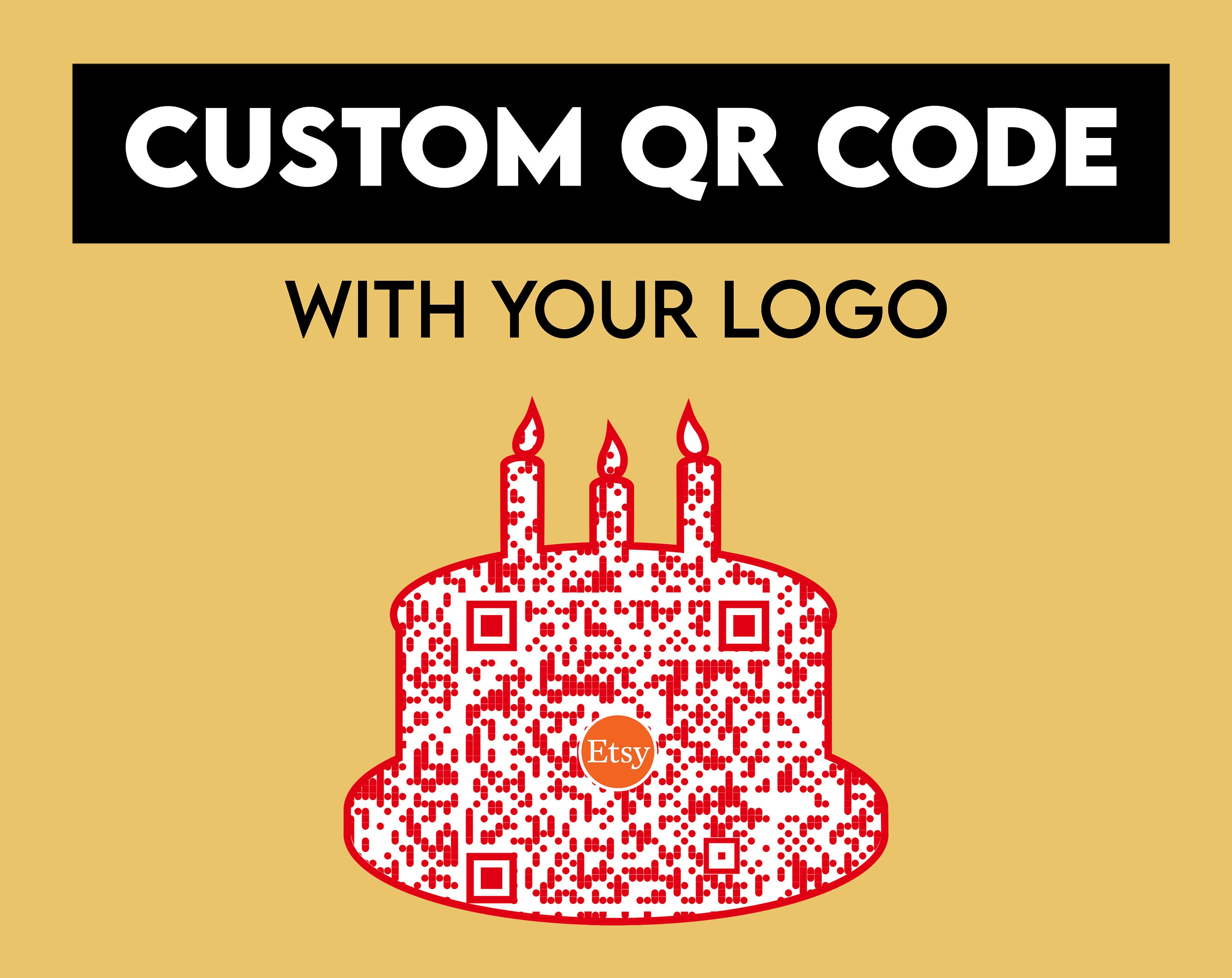 Custom Qr Code In A Birthday Cake Shape Customized Qr Code Generator