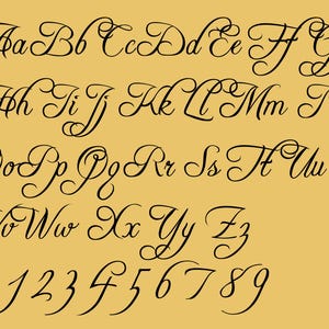 Calligraphy Font: Script Cursive Typeface (TTF File) - Etsy