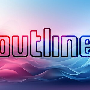Outline Font, Outline Letters, Outline Alphabet, Cricut Fonts ...
