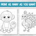 Printable Cute Animals Coloring Pages for Kids | Toddlers, Preschoolers ...