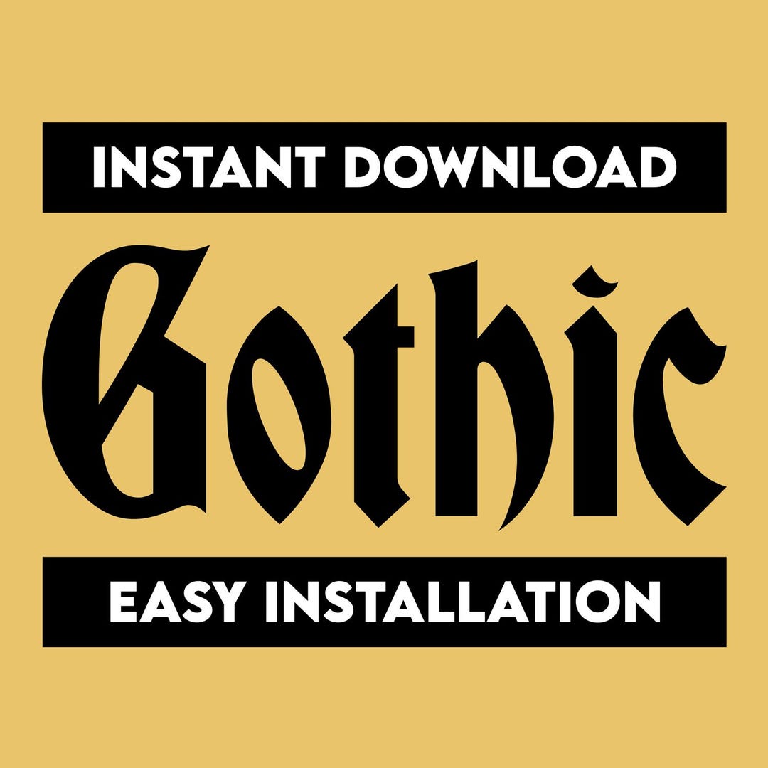 Bradley Gratis Gothic Font: TTF File (digital Download) - Etsy