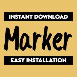 Marker Font, Marker Typography, Marker Lettering, Cricut Font ...