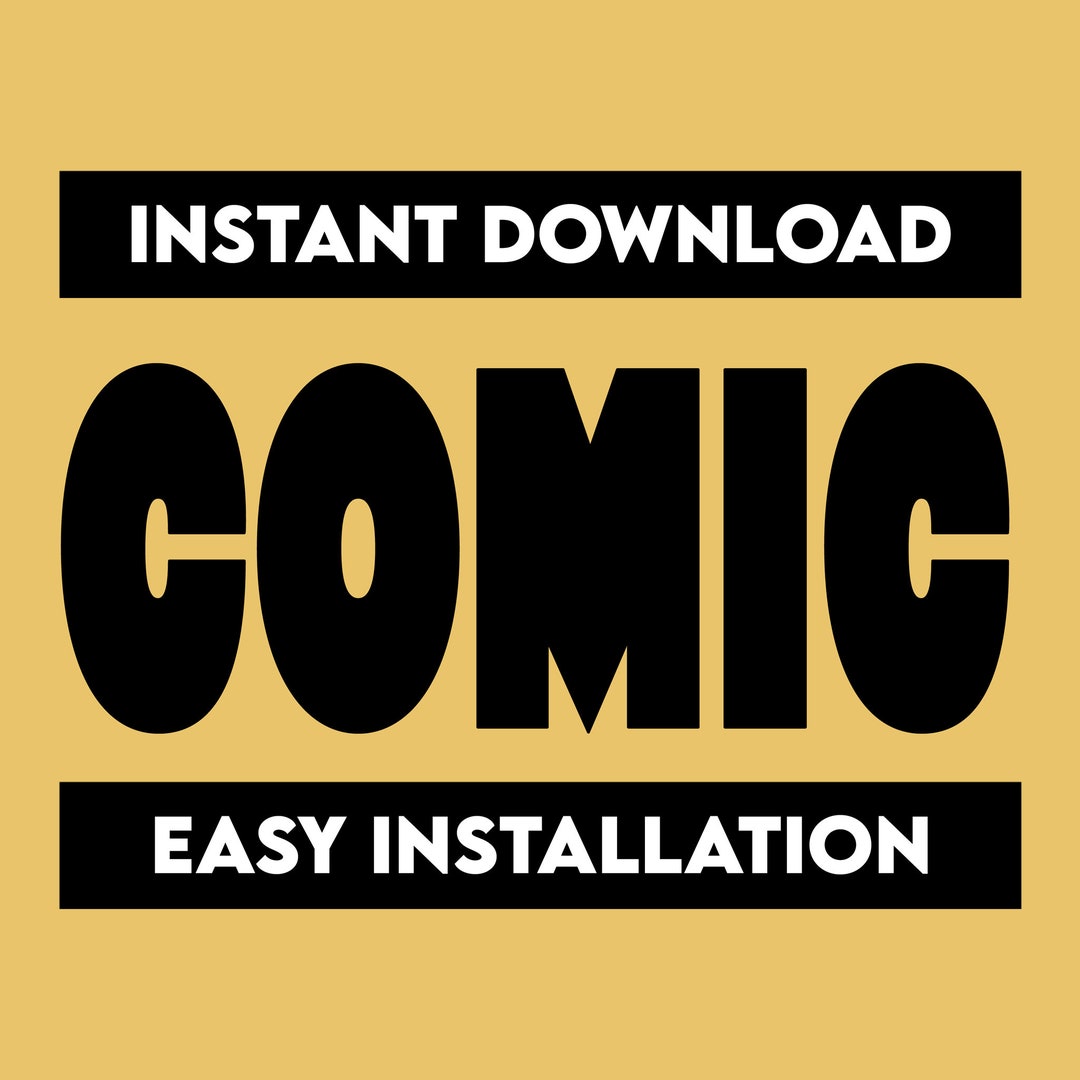 Comic Font: Bubblegum Doodle Letters (OTF Digital Download) - Etsy