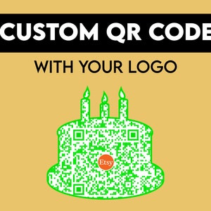 Custom QR Code in a Birthday Cake Shape, Customized Qr Code Generator ...