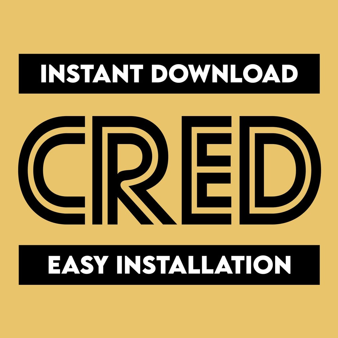 Inline Font: Street Cred - Modern Alphabet (OTF Digital Download) - Etsy