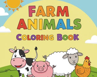 Barnyard Animals Vol. 1 - 25 Children's Coloring Pages - Downloadable ...