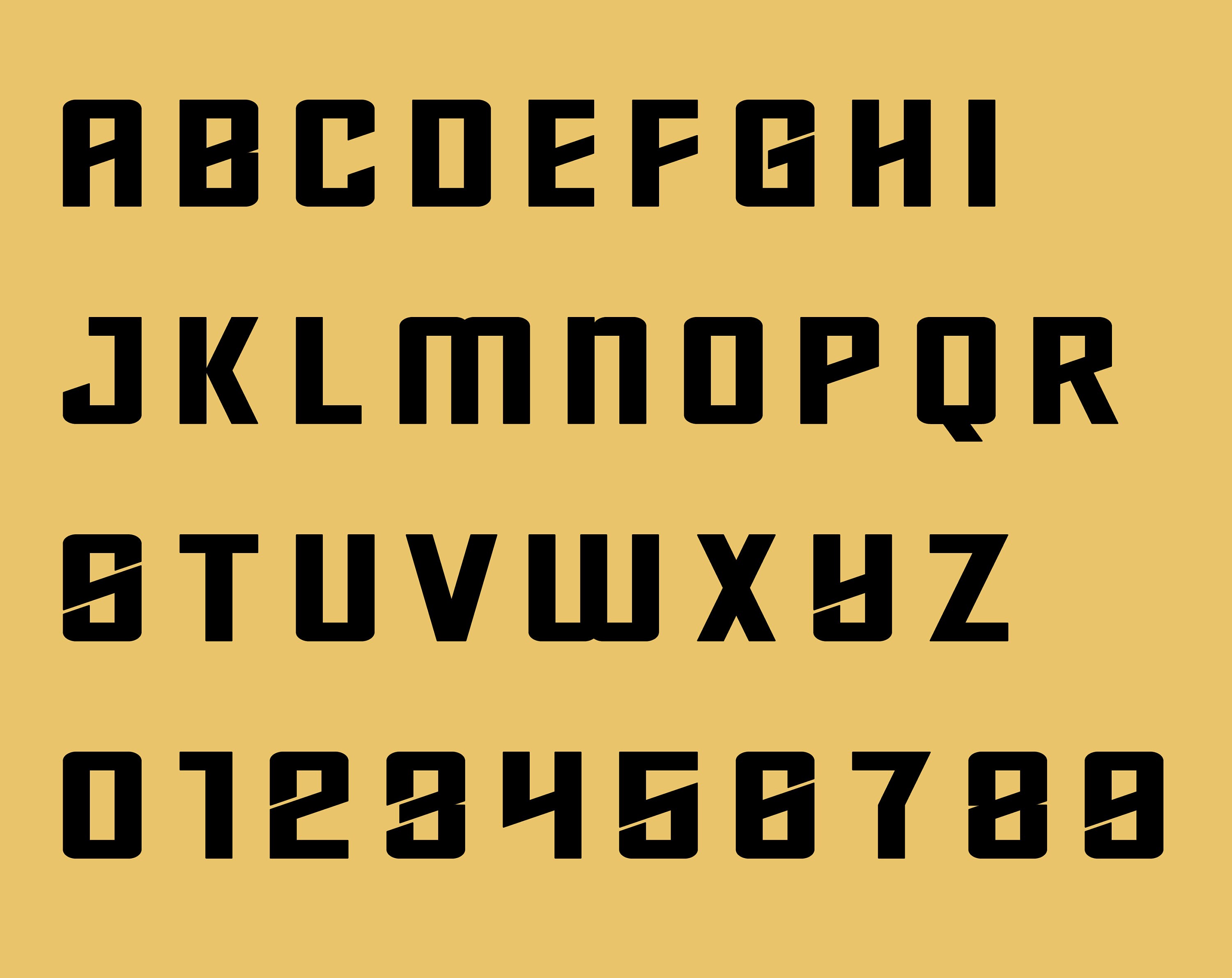 Futuristic Font, Futuristic Letters, Futuristic Alphabet, Sci-fi ...