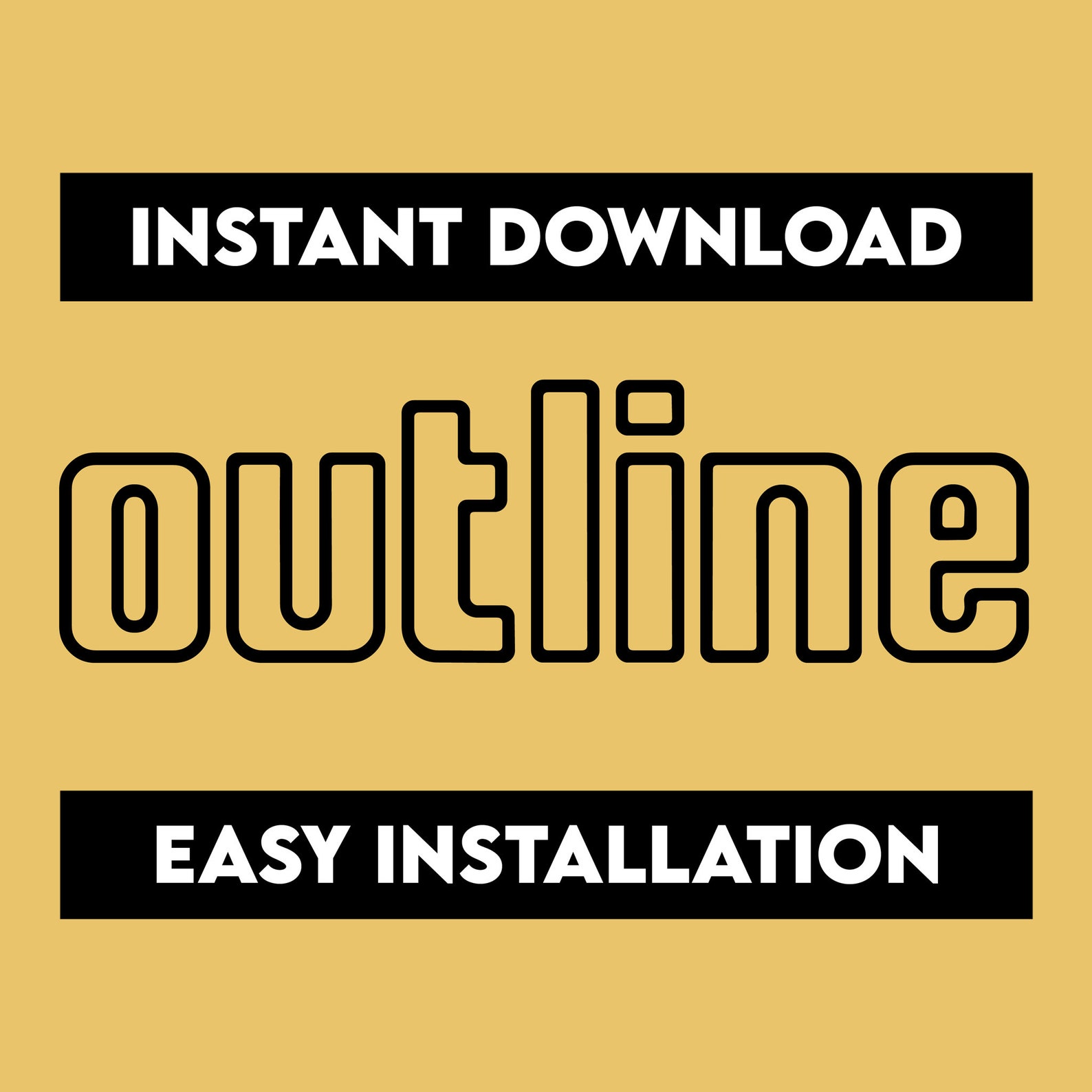 Outline Font Outline Typeface Cricut Fonts ABC Alphabet Letters ...